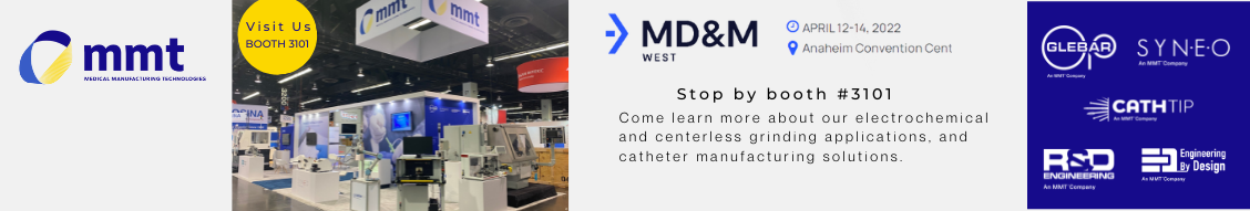 MMT To Showcase Catheter And Guidewire Manufacturing Solutions At MD&M ...